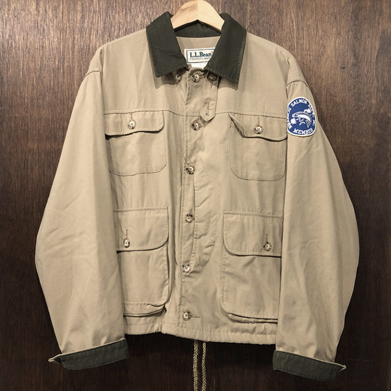 L.L. Bean Warden Hunting Outdoor Jacket With Fishing Patch L エルエルビーン ...