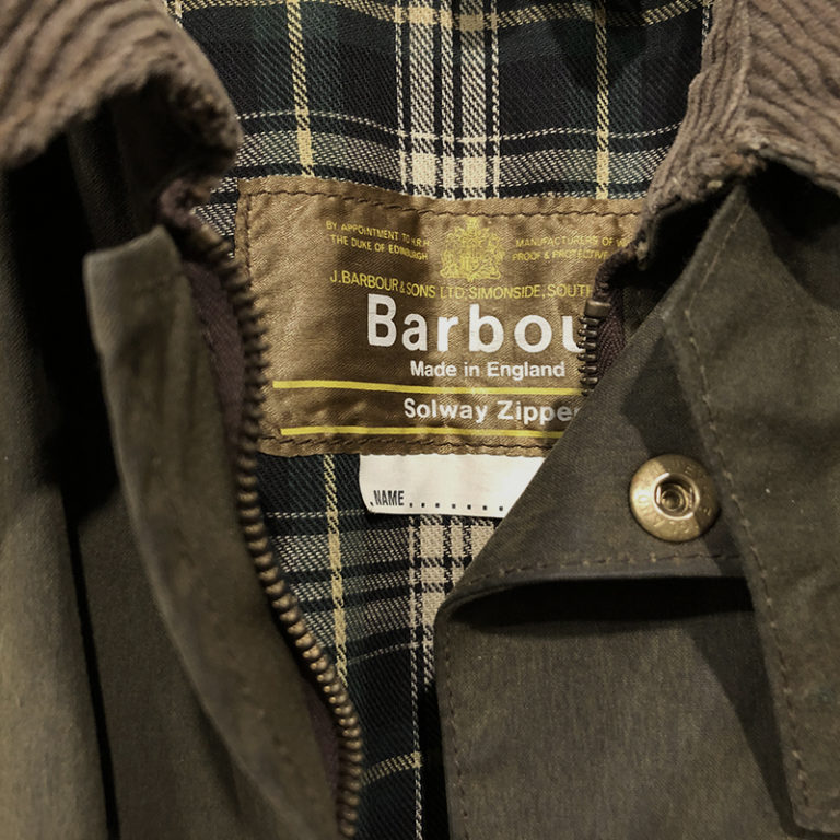 Barbour Solway Zipper 1warrant Original YKK Ring Zip Olive 40 Mint バブアー ...