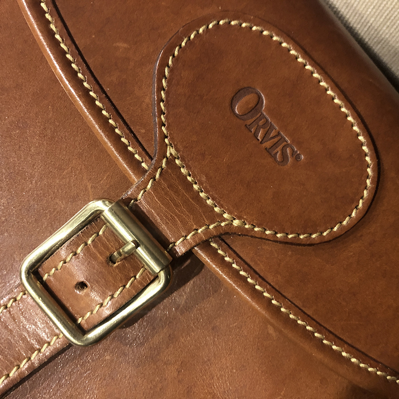 Orvis Real Leather Cartridge Bag オービス リアルレザー カートリッジバッグ ビンテージ ハンティング ...
