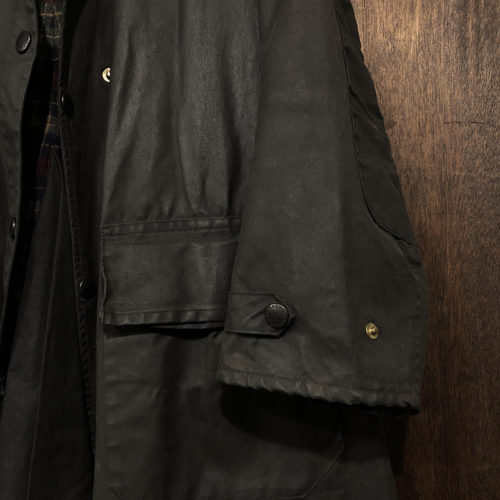 Backhouse Barbour Oild Cotton Stockman's Riding Coat Black バックハウス バブアー ...