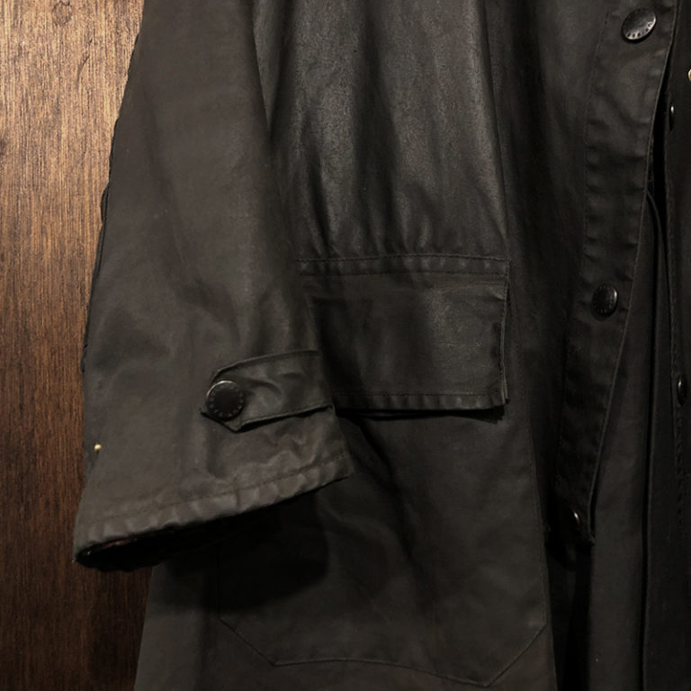 Backhouse Barbour Oild Cotton Stockman's Riding Coat Black バックハウス バブアー ...
