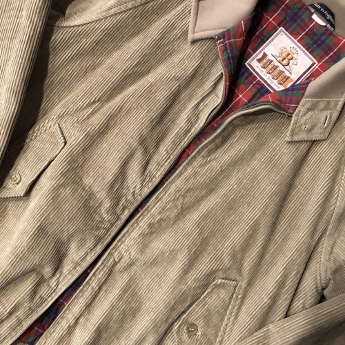 Baracuta G9 Corduroy Quilted Inner Harrington Jacket Tan 40 Aero Zip ...