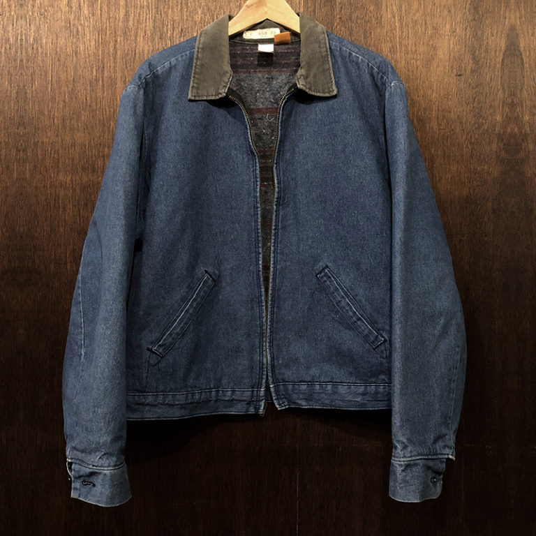 Big Ben by Wrangler Blanket Inner Full Zip Denim Work Jacket 44 Made in ...
