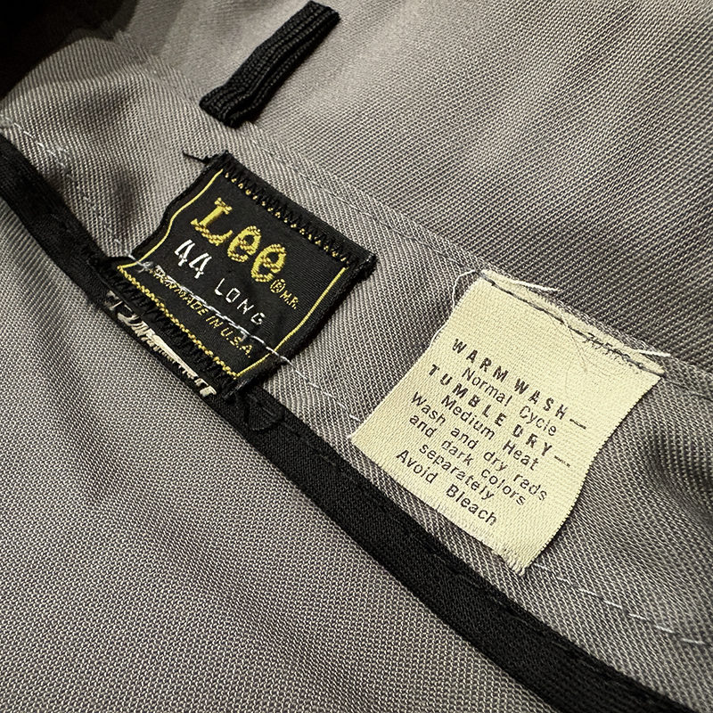 Lee 2pocket Zip Work Jacket Heavy Elephant Gray Twill Cloth 44 Long Made in USA Mint リー 2ポケット ...